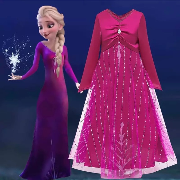 Dresses | Frozen Elsa Pink Costume Dress | Poshmark